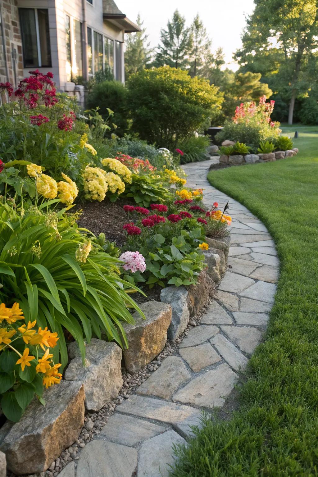 Stone Rock Border Edging Ideas: Create a Natural Look for Your Garden