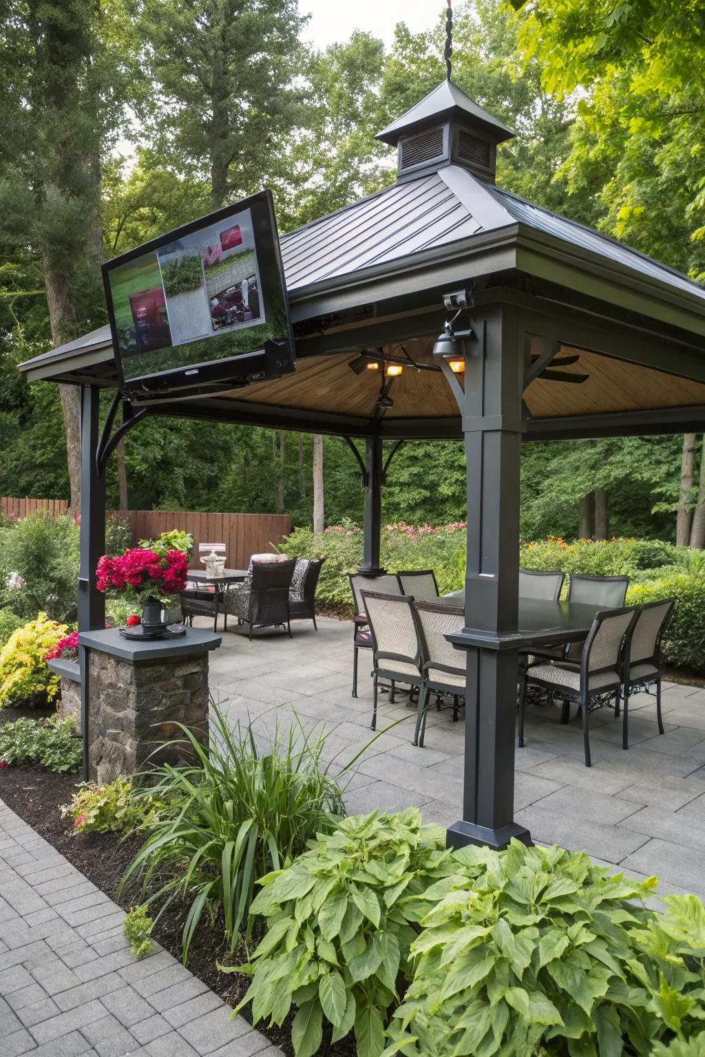 Gazebo TV Mount Ideas: Upgrade Outdoor Movie Nights Easily