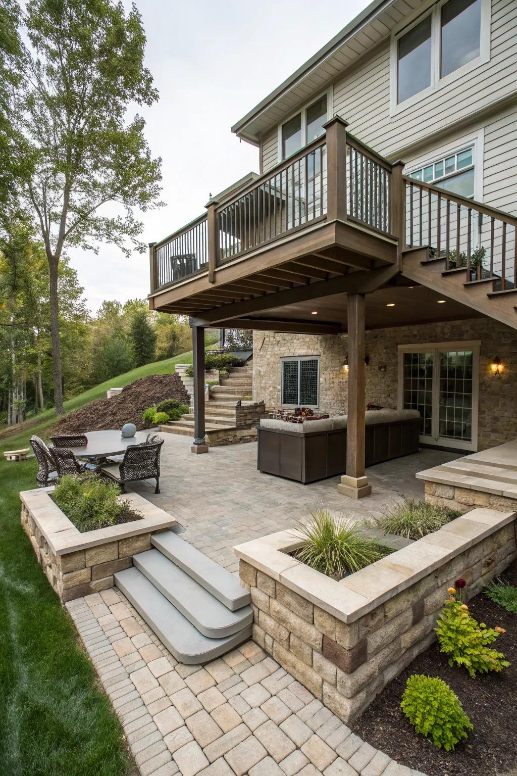 Walkout Basement Patio Below Deck Ideas: Refresh Your Outdoor Space Now