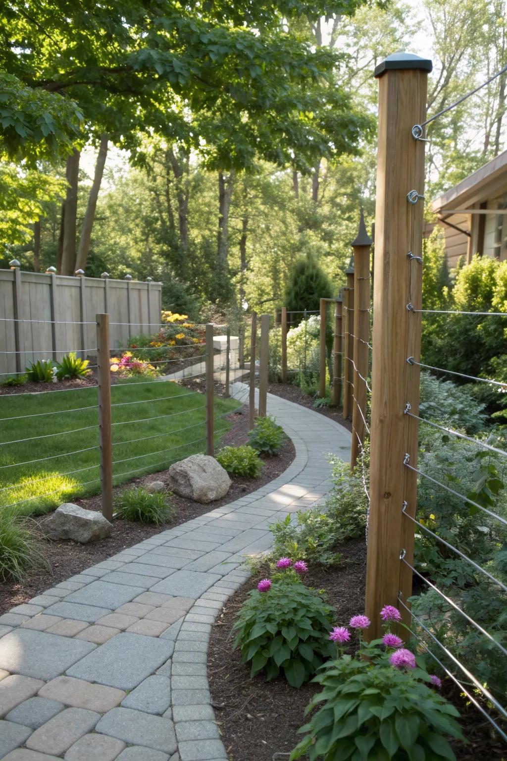 15+ Cable Fence Ideas: Create a Modern Look for Your Outdoor Space