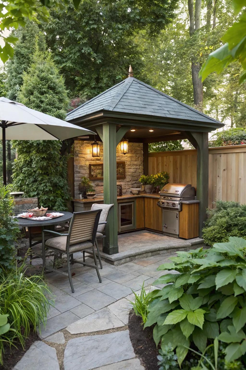 16+ Outdoor Kitchen Gazebo Ideas: Create a Relaxing Backyard Retreat
