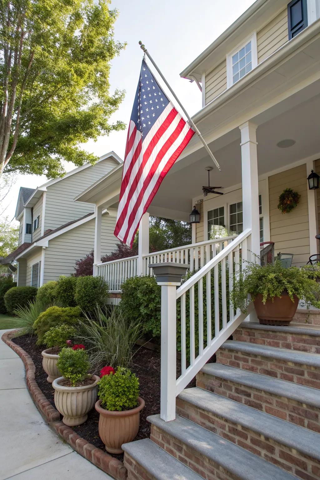 Front Yard Flag Pole Ideas
