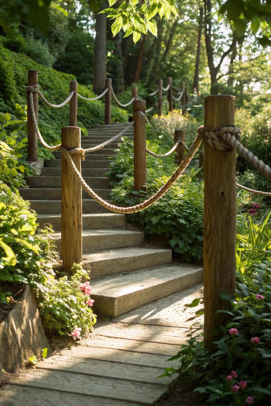 Outdoor Rope Railing Ideas: Simple Ways to Refresh Your Garden