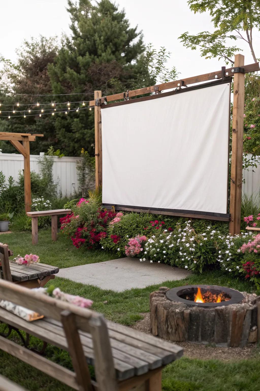 18+ Outdoor Projector Screen Ideas: Transform Your Backyard Movie Nights