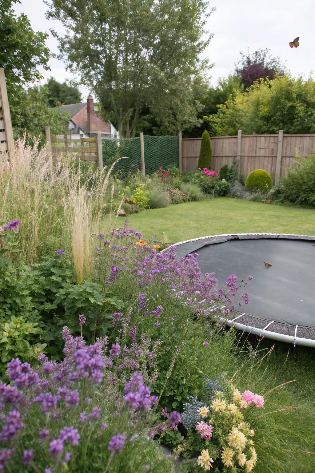 13+ Trampoline Landscaping Ideas: Transform Playtime into a Backyard Escape