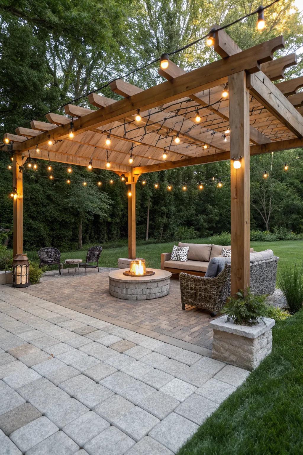 Square Paver Patio with Fire Pit: Fresh Ideas for Your Backyard