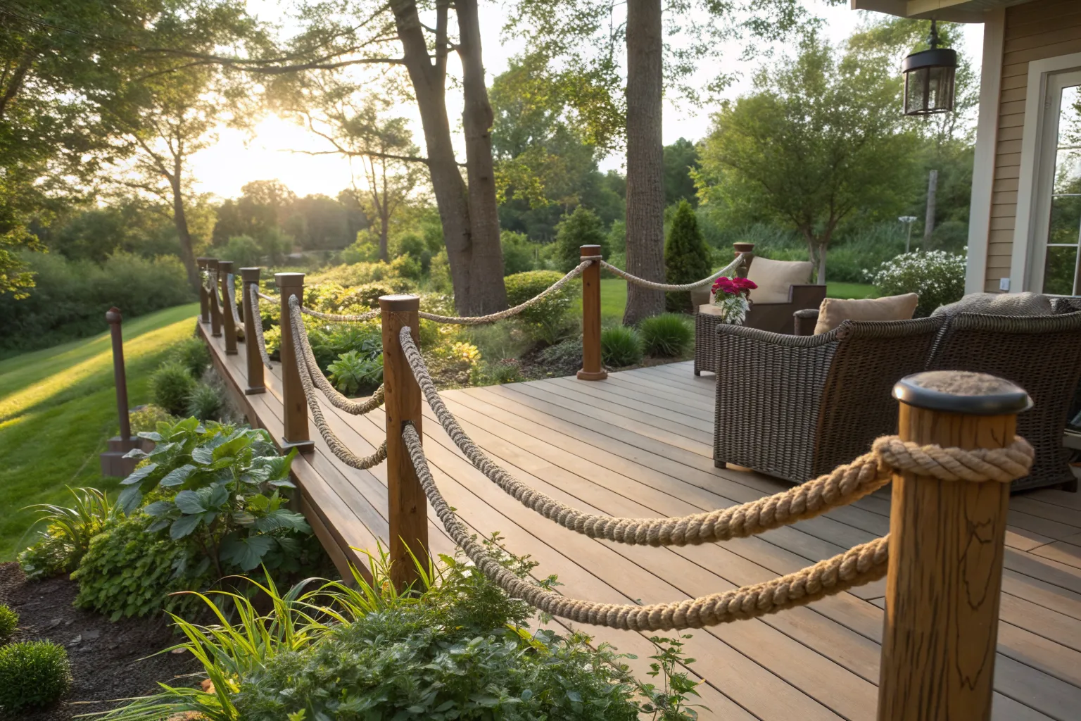 Outdoor Rope Railing Ideas: Simple Ways to Refresh Your Garden