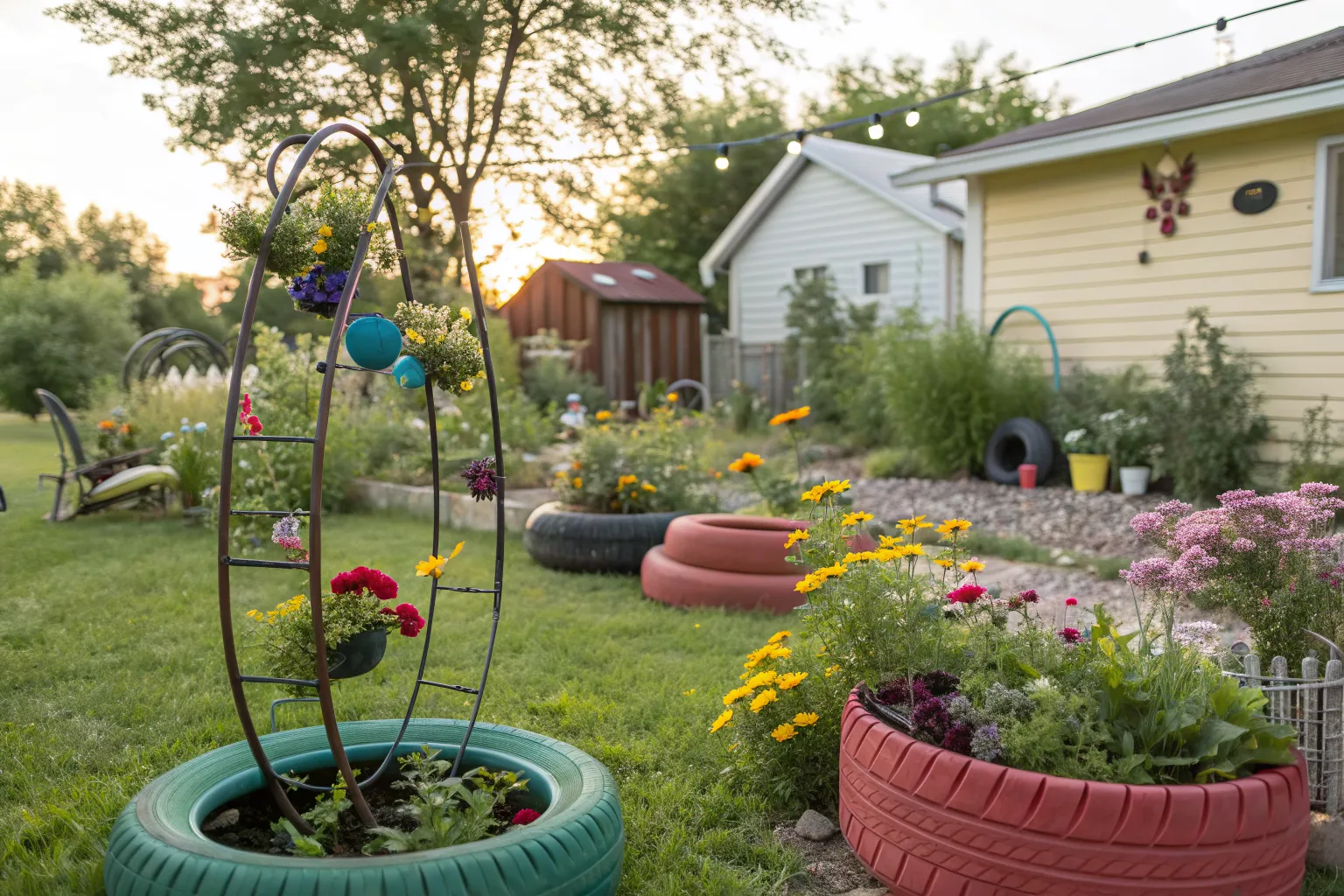 13+ Recycled Garden Art Ideas: Transform Old Items Into Unique Yard Decor